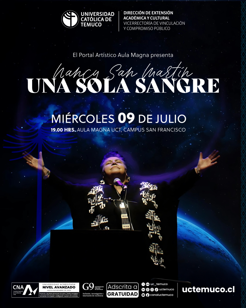 Una sola sangre: la voz de Nancy San Martín llega a la UCT